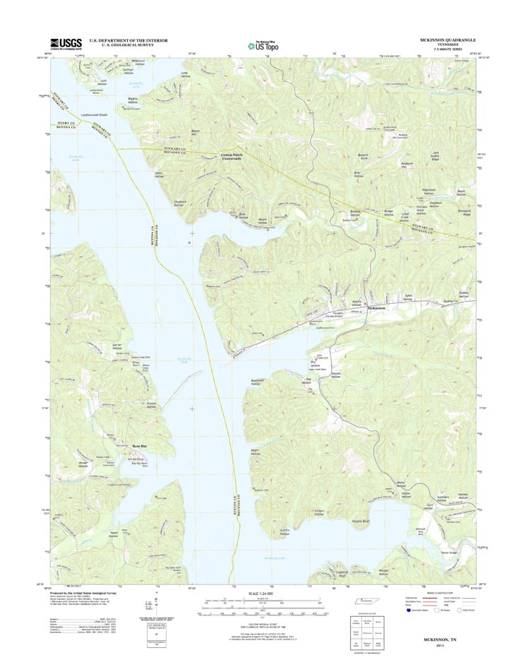 Mckinnon, TN (2013, 24000-Scale) Map by United States Geological Survey ...