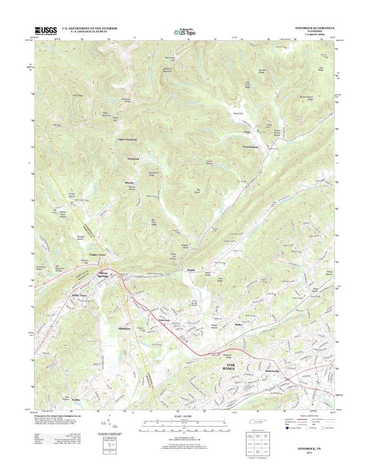 Windrock, TN (2013, 24000-Scale) Map by United States Geological Survey ...