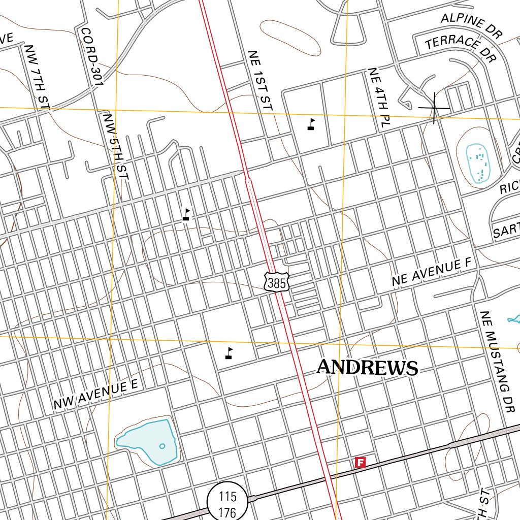 Andrews, TX (2012, 24000-Scale) Map by United States Geological Survey ...
