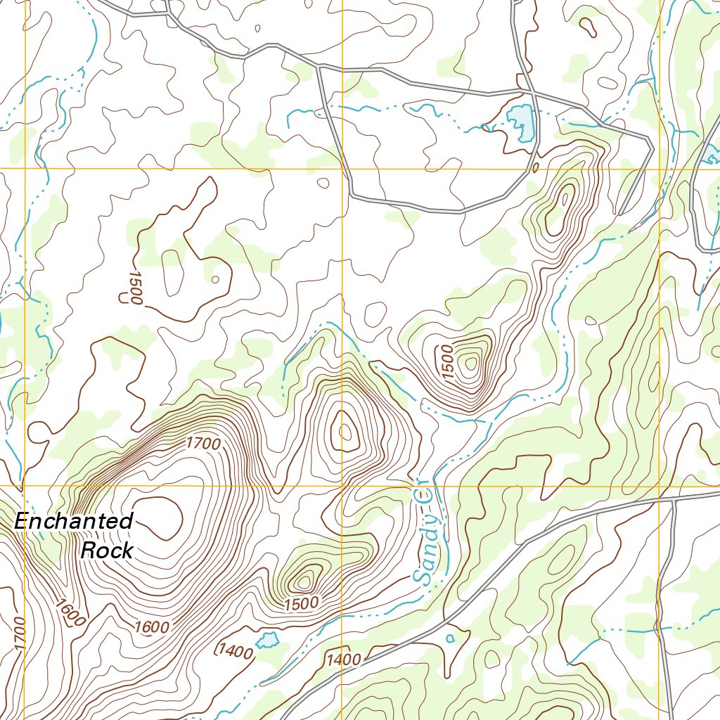 Enchanted Rock, TX (2012, 24000-Scale) Map by United States Geological ...
