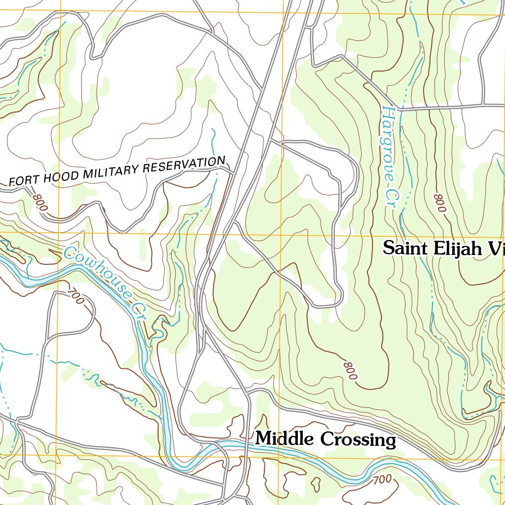 Fort Hood, TX (2012, 24000-Scale) Map by United States Geological ...