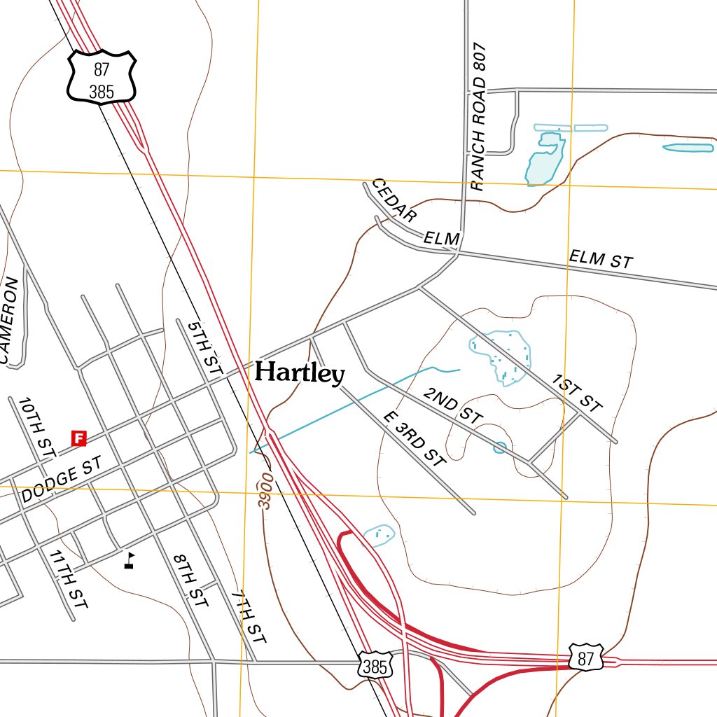 Hartley, TX (2012, 24000-Scale) Map by United States Geological Survey ...