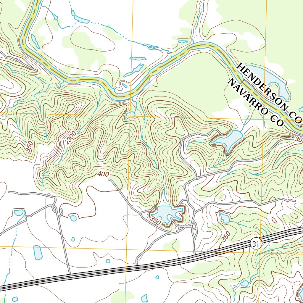 Kerens, TX (2012, 24000-Scale) Map by United States Geological Survey ...