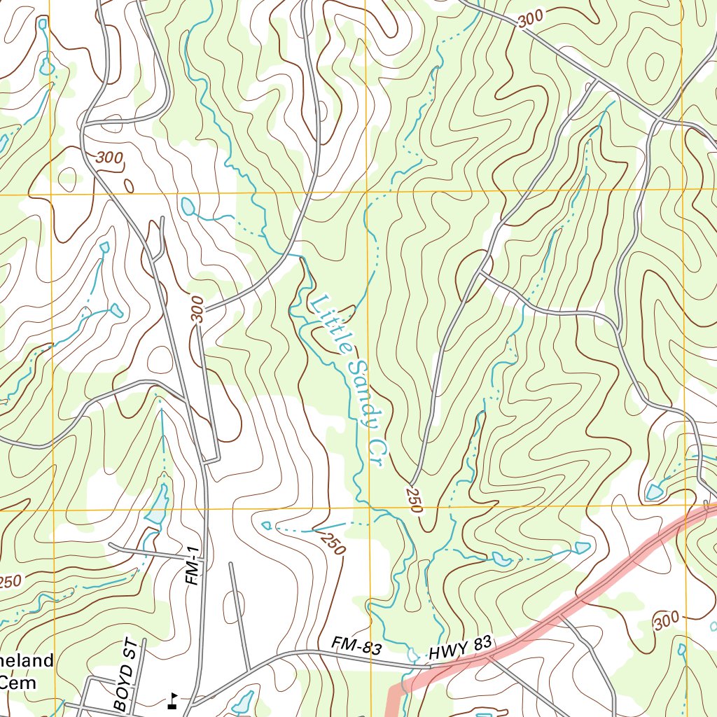 Pineland North, TX (2012, 24000-Scale) Map by United States Geological ...