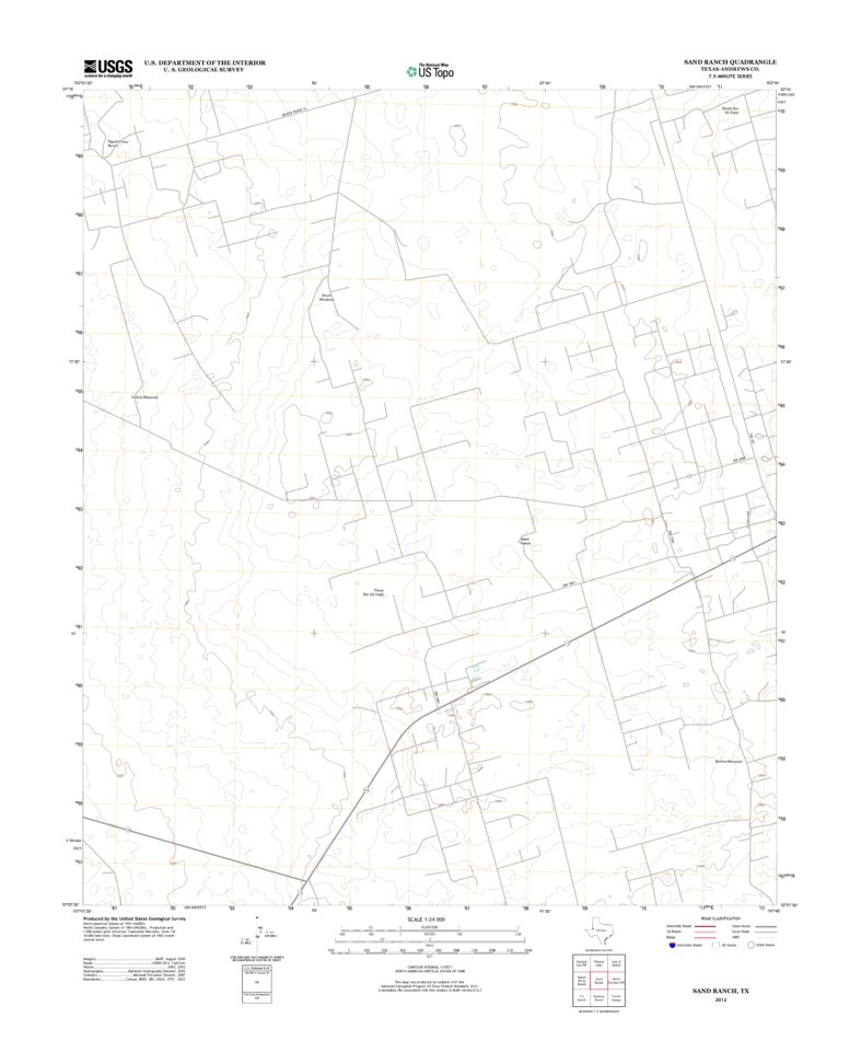 Sand Ranch, TX (2012, 24000-Scale) Map by United States Geological ...