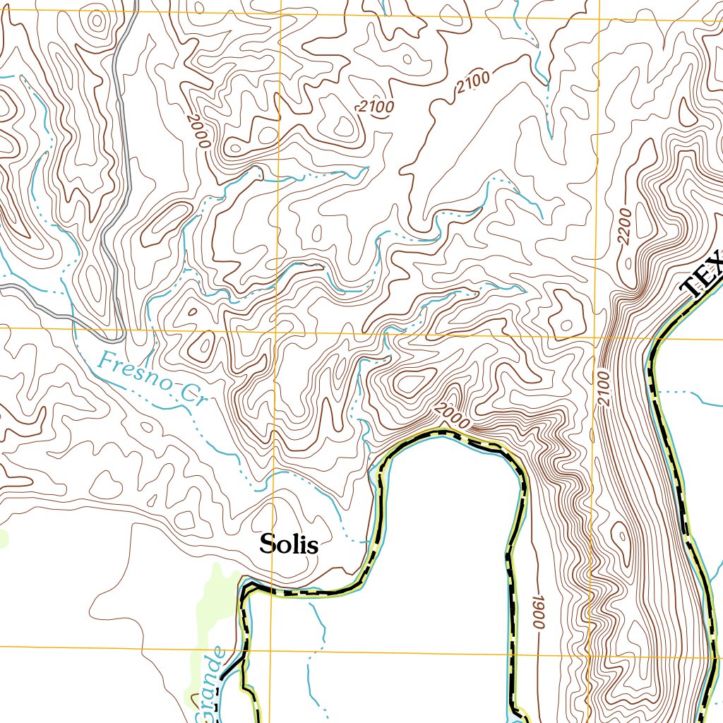 Solis, TX (2012, 24000-Scale) Map by United States Geological Survey ...