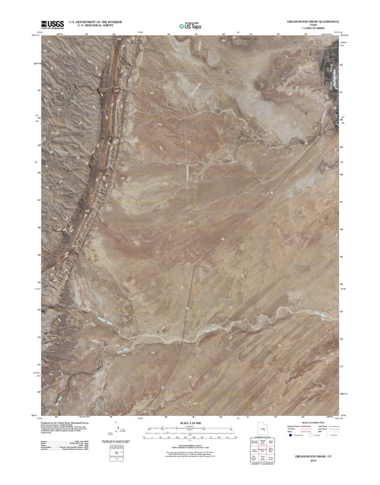 Greasewood Draw, UT (2010, 24000-Scale) Map by United States Geological ...