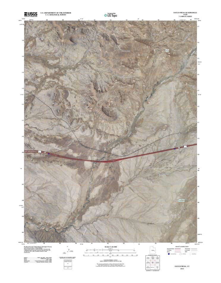 Hatch Mesa, UT (2010, 24000-Scale) Map by United States Geological ...