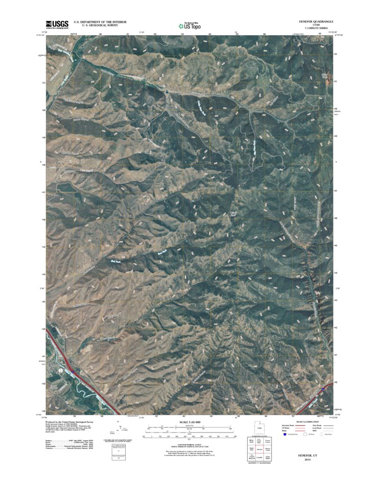 Henefer, UT (2010, 24000-Scale) Map by United States Geological Survey ...