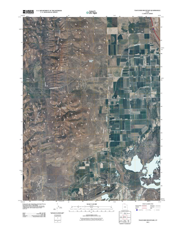 Thatcher Mountain, UT (2011, 24000-Scale) Map by United States ...