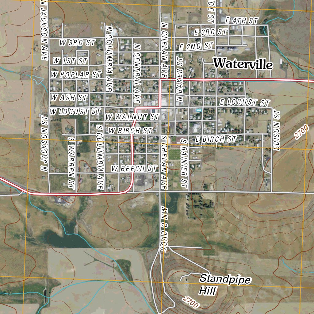 Waterville, WA (2011, 24000-Scale) Map by United States Geological ...