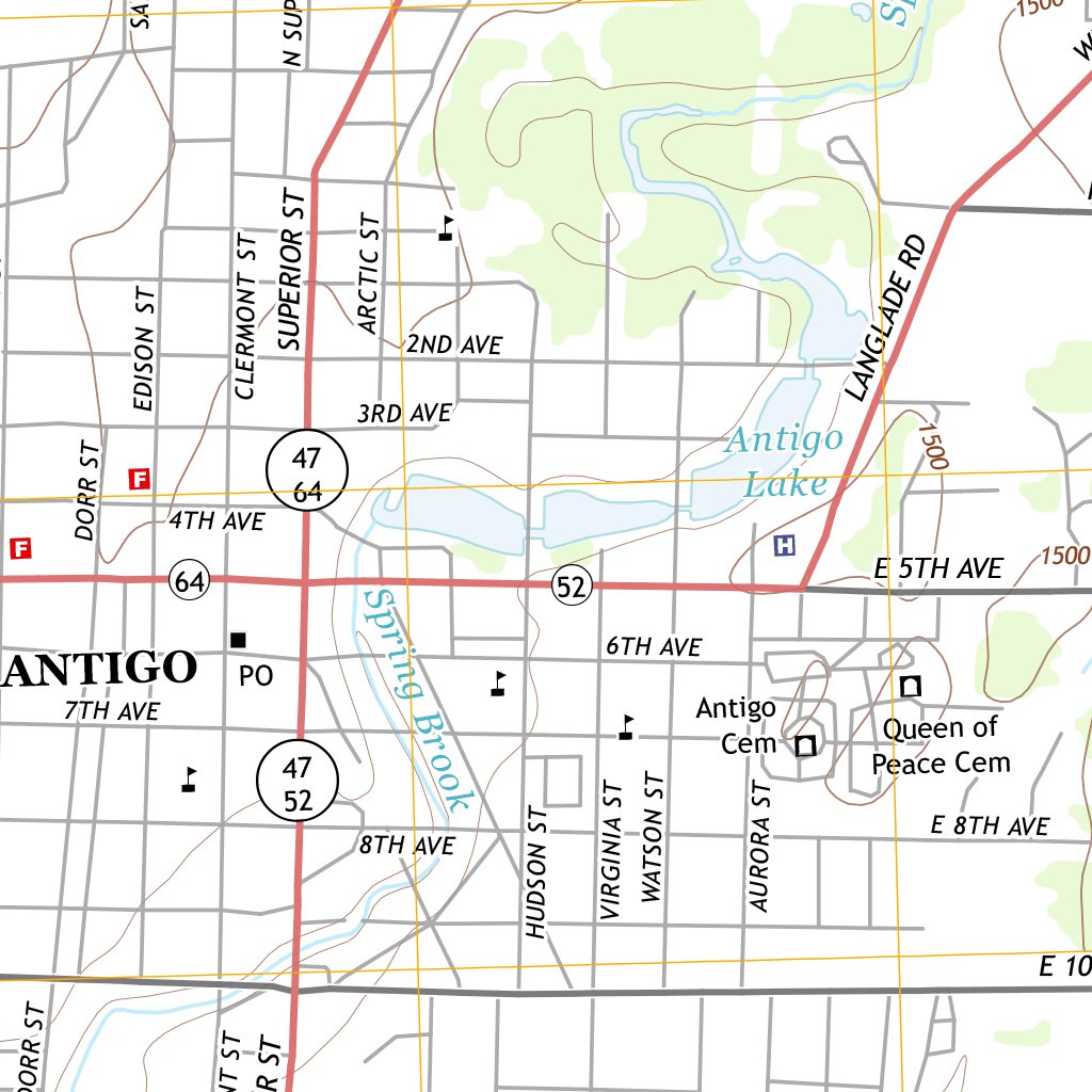 Antigo, WI (2013, 24000-Scale) Map by United States Geological Survey ...