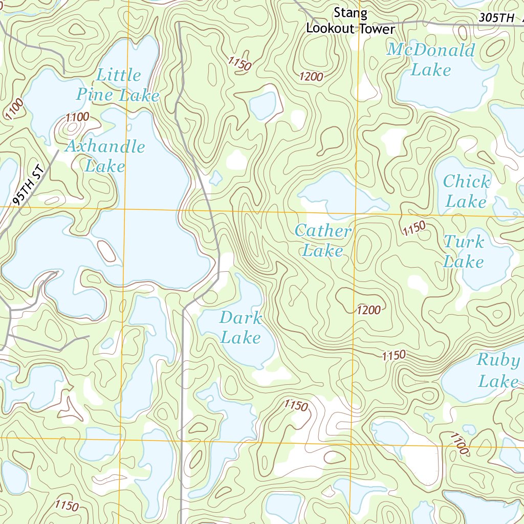 Chain Lake, WI (2013, 24000-Scale) Map by United States Geological ...