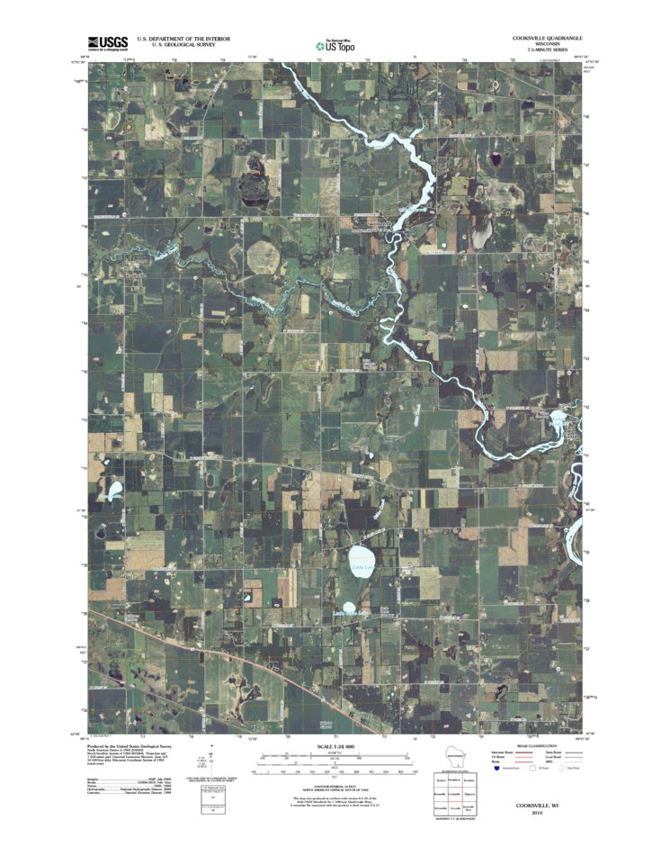 Cooksville, WI (2010, 24000-Scale) Map by United States Geological ...