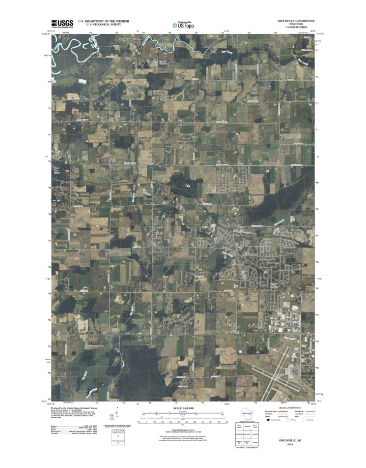 Greenville, WI (2010, 24000-Scale) Map by United States Geological ...