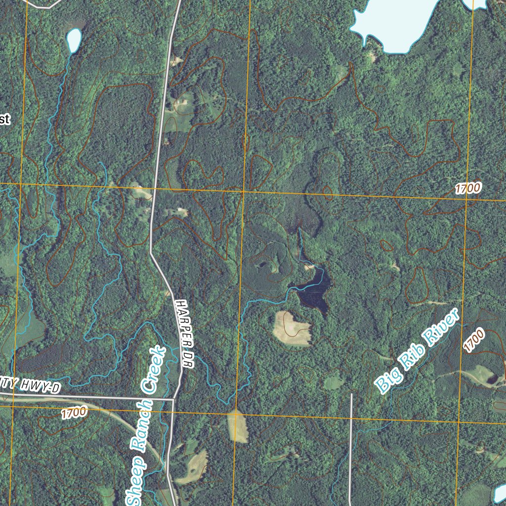 Rib Lake, WI (2010, 24000-Scale) Map by United States Geological Survey ...