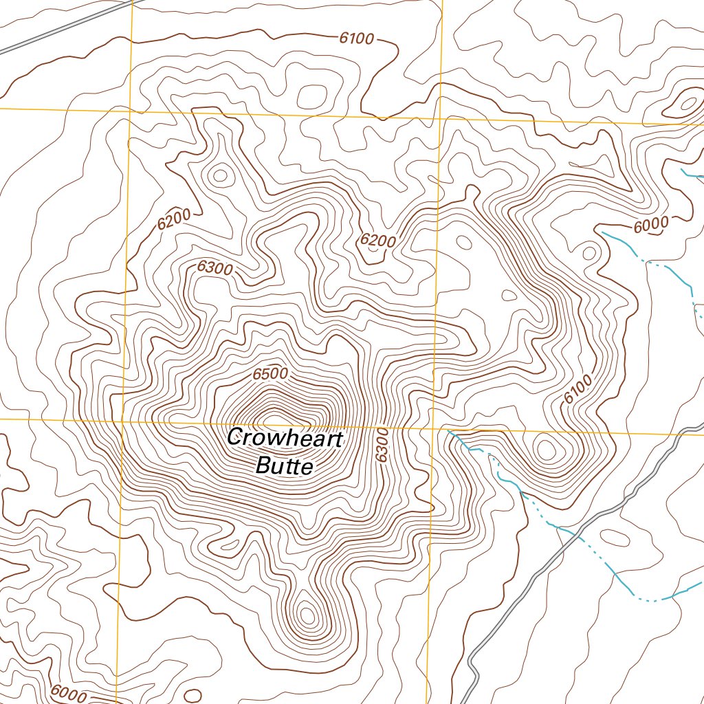 Crowheart Butte, WY (2012, 24000-Scale) Map by United States Geological ...