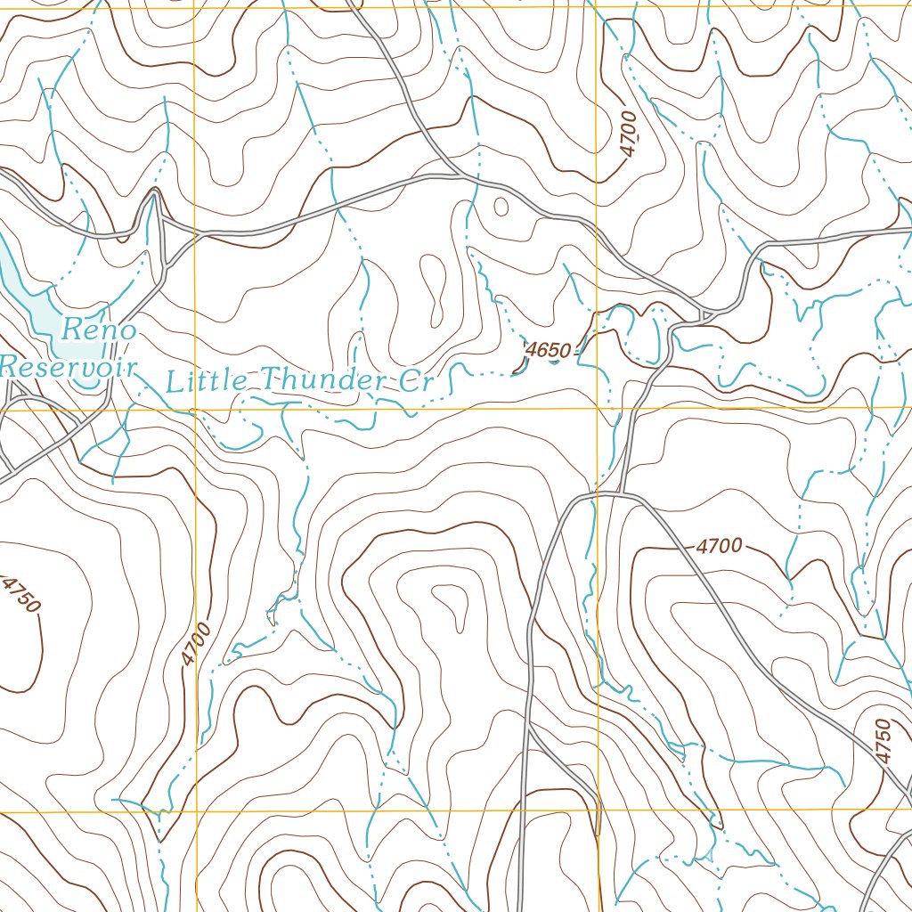 Reno Reservoir, WY (2012, 24000-Scale) Map by United States Geological ...