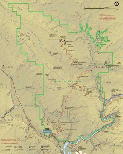 Arches National Park Map by AMG Maps | Avenza Maps