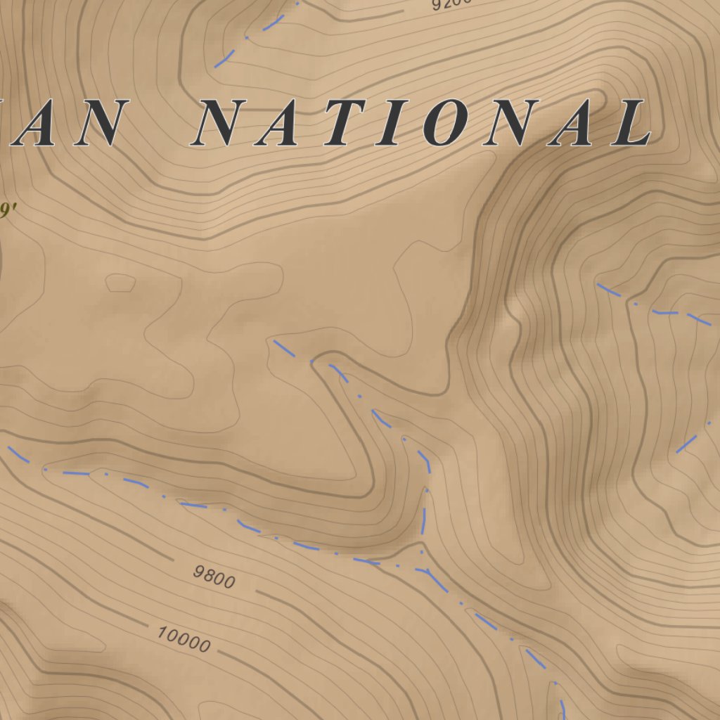 Bear Mountain, Colorado 7.5 Minute Topographic Map - Color Hillshade by ...