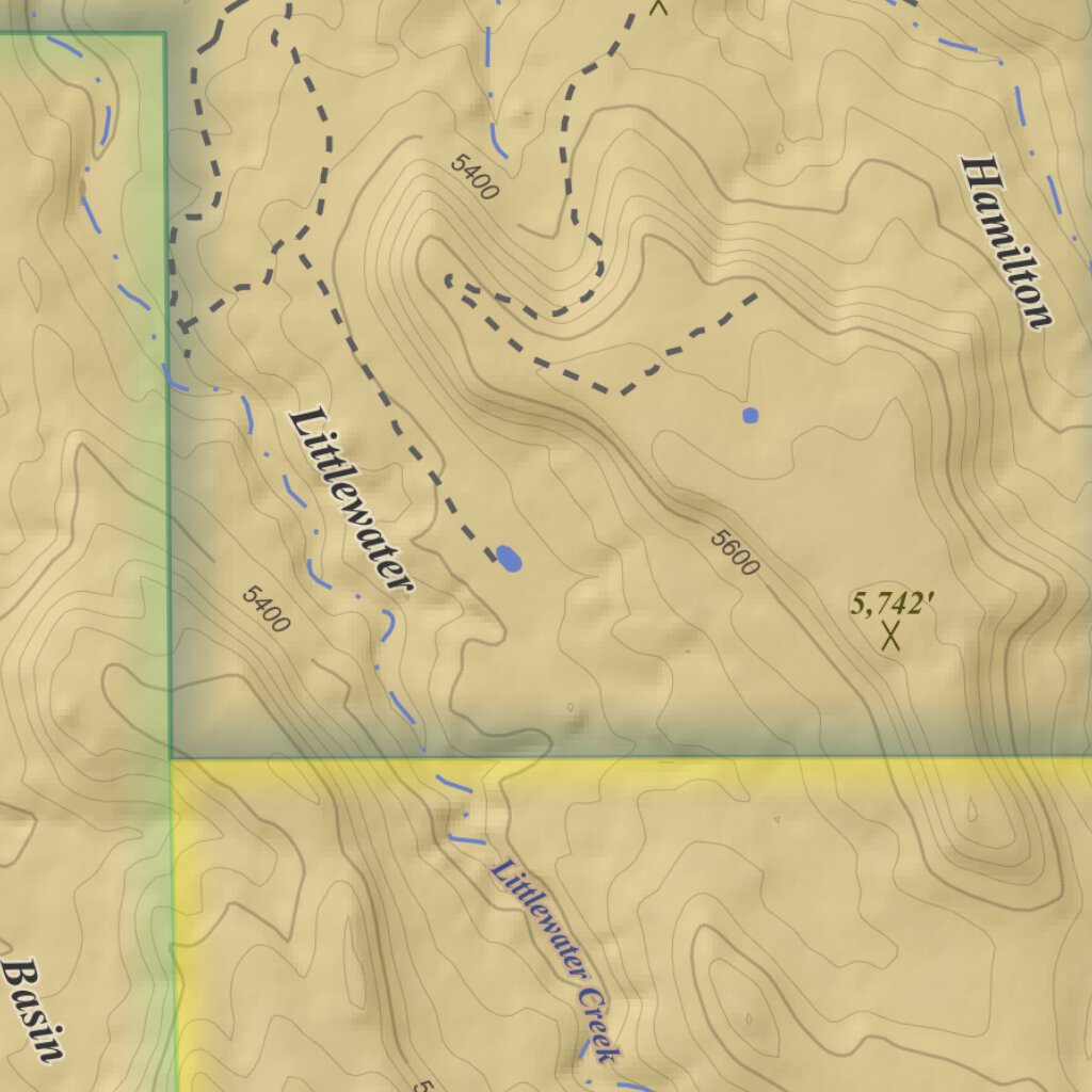Bowdish Canyon, Colorado 7.5 Minute Topographic Map - Color Hillshade ...