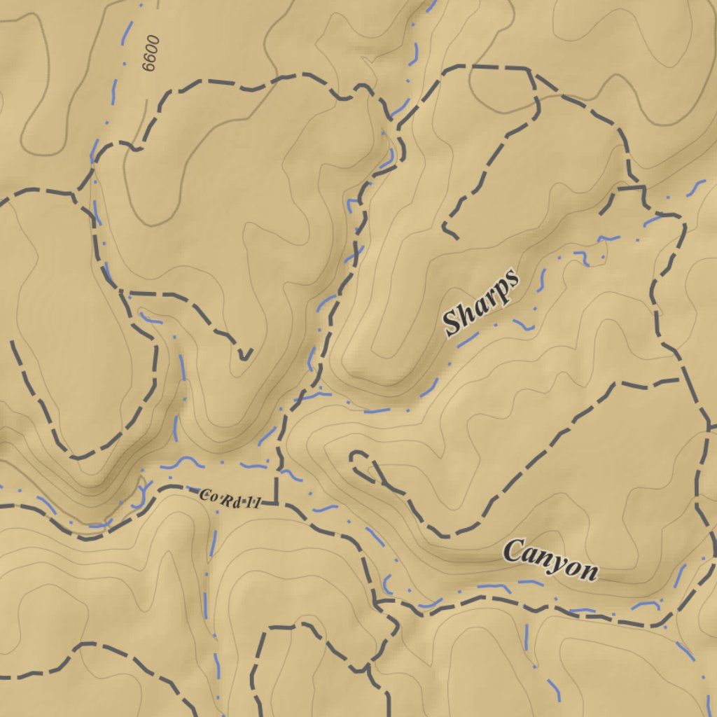 Cahone, Colorado 7.5 Minute Topographic Map - Color Hillshade by Apogee ...