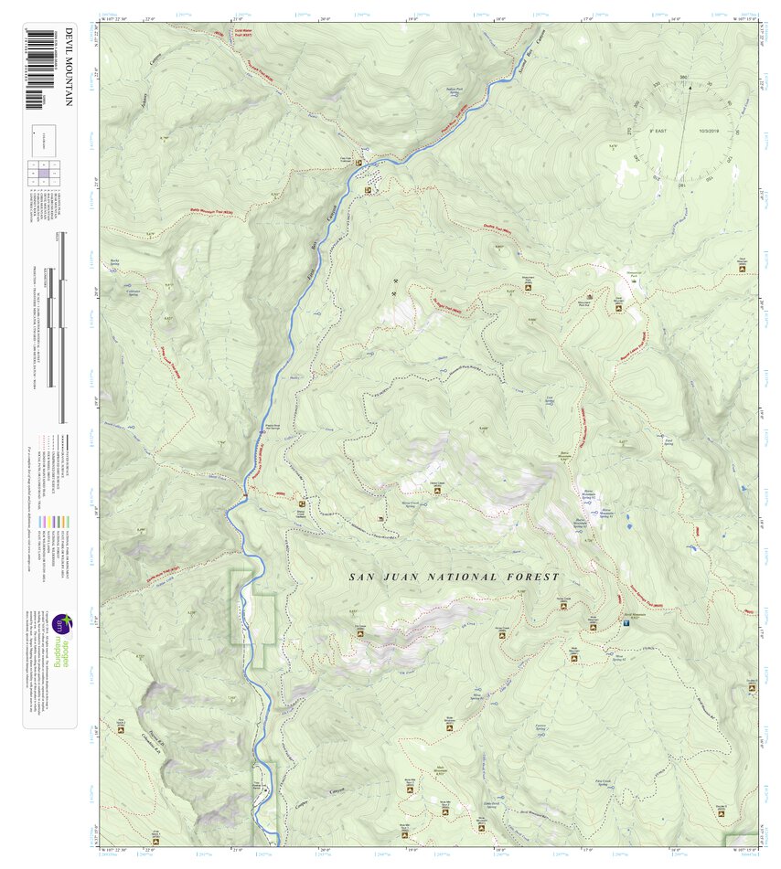 Devil Mountain, Colorado 7.5 Minute Topographic Map by Apogee Mapping ...