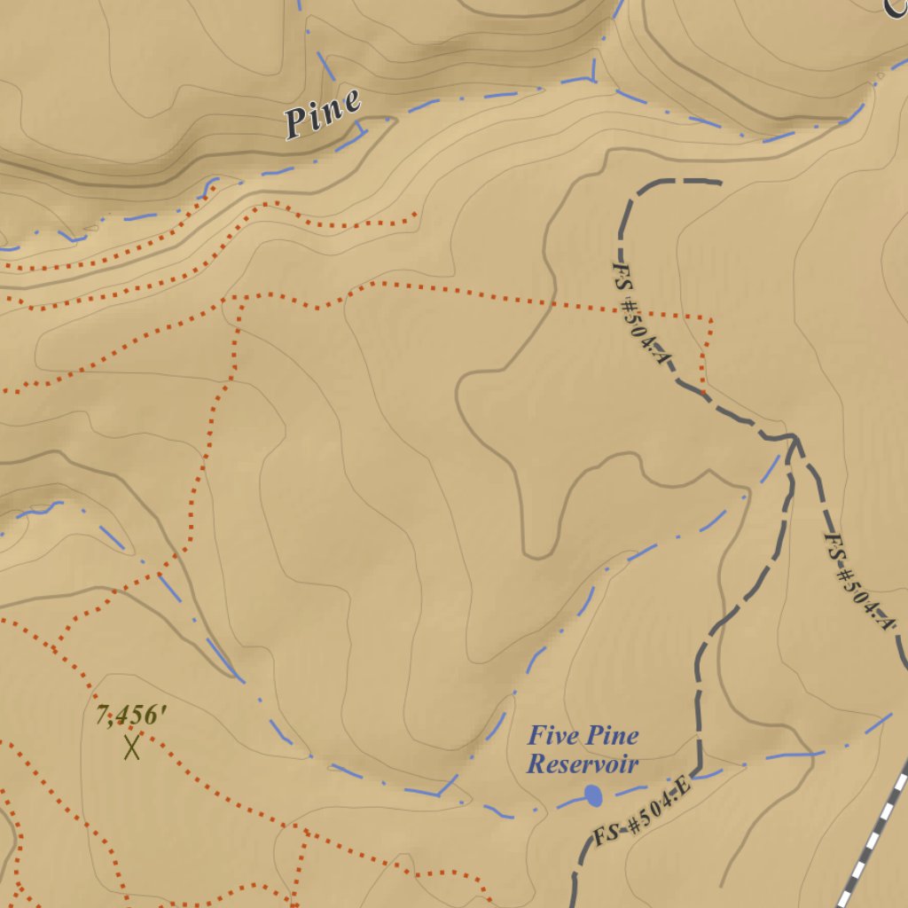 Doe Canyon, Colorado 7.5 Minute Topographic Map - Color Hillshade by ...