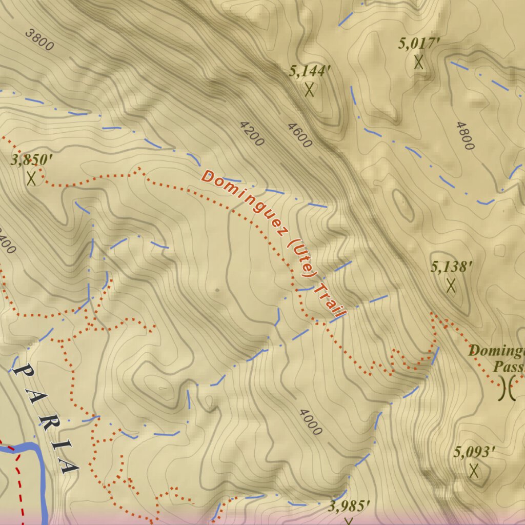 Ferry Swale, Arizona 7.5 Minute Topographic Map - Color Hillshade by ...