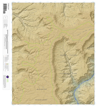 Fossil Bay, Arizona 7.5 Minute Topographic Map - Color Hillshade by ...