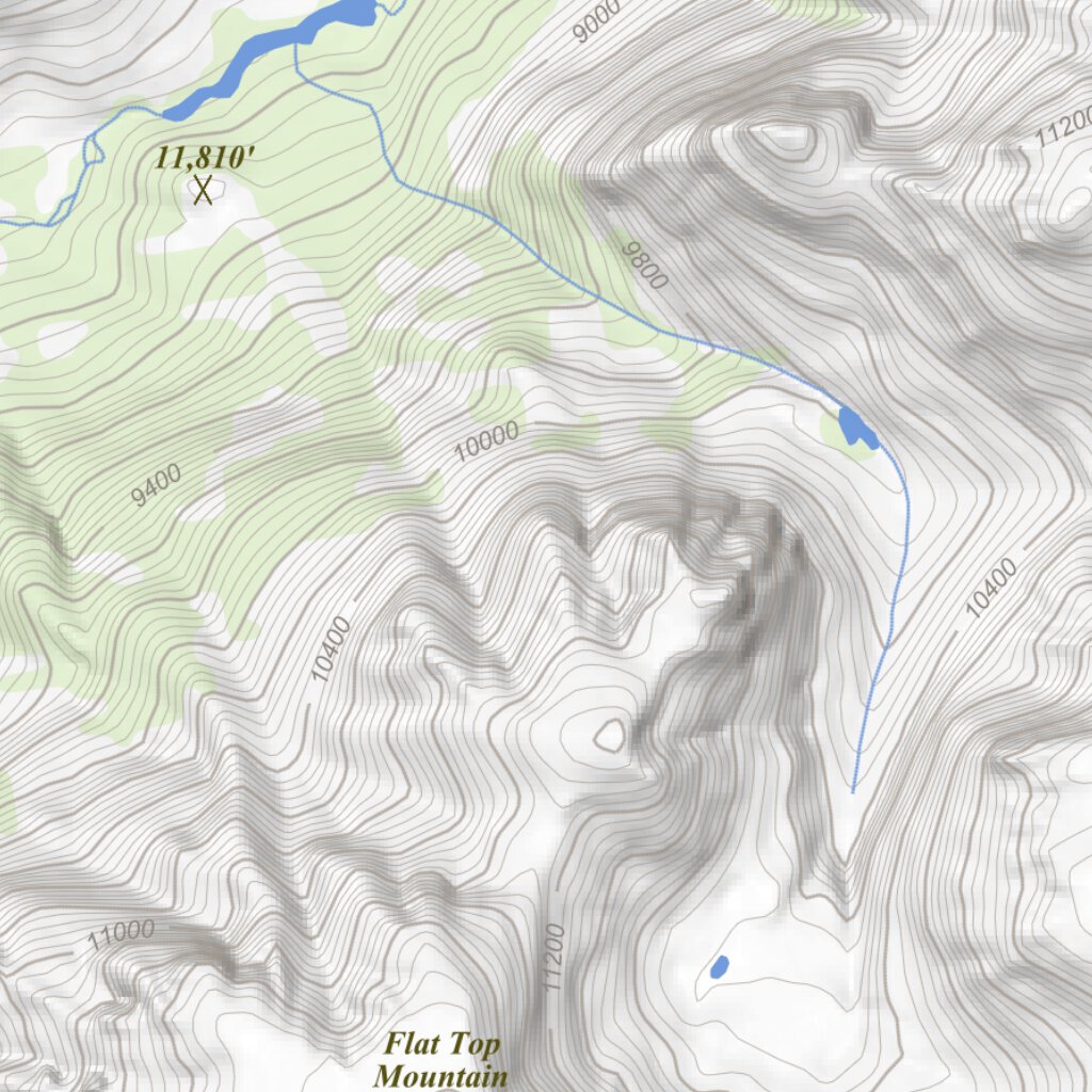 Green River Lakes, Wyoming 7.5 Minute Topographic Map by Apogee Mapping ...