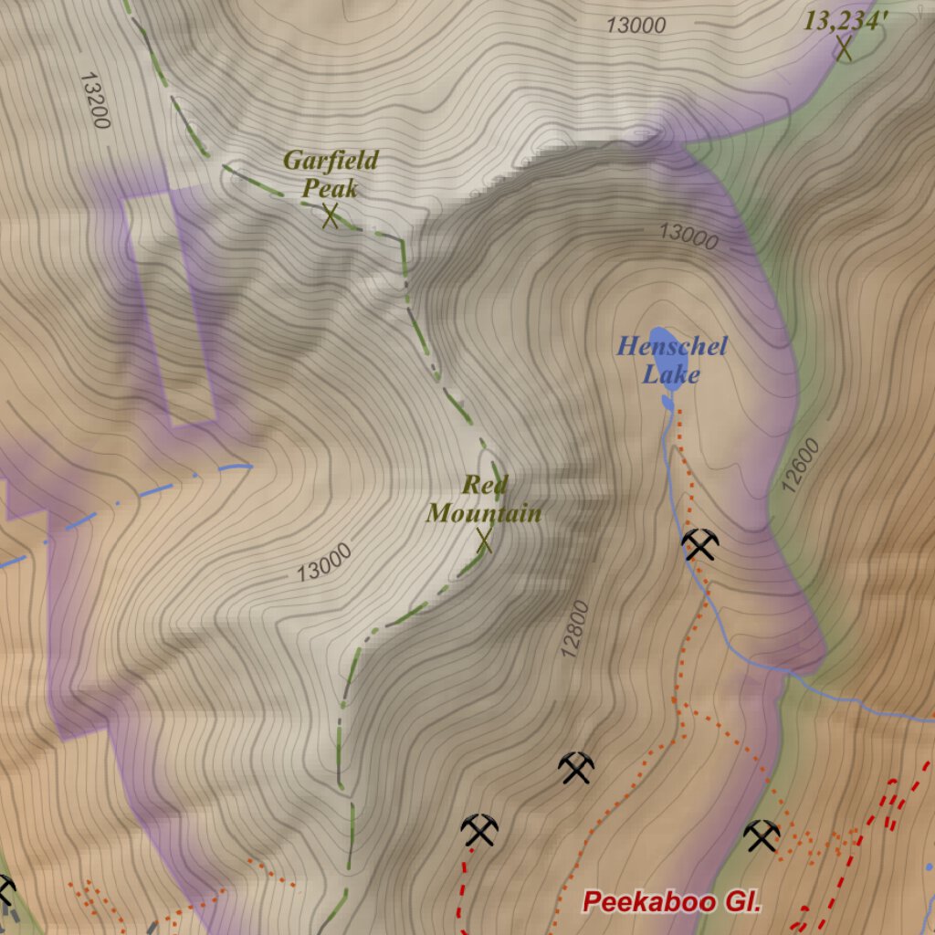 Independence Pass, Colorado 7.5 Minute Topographic Map - Color ...