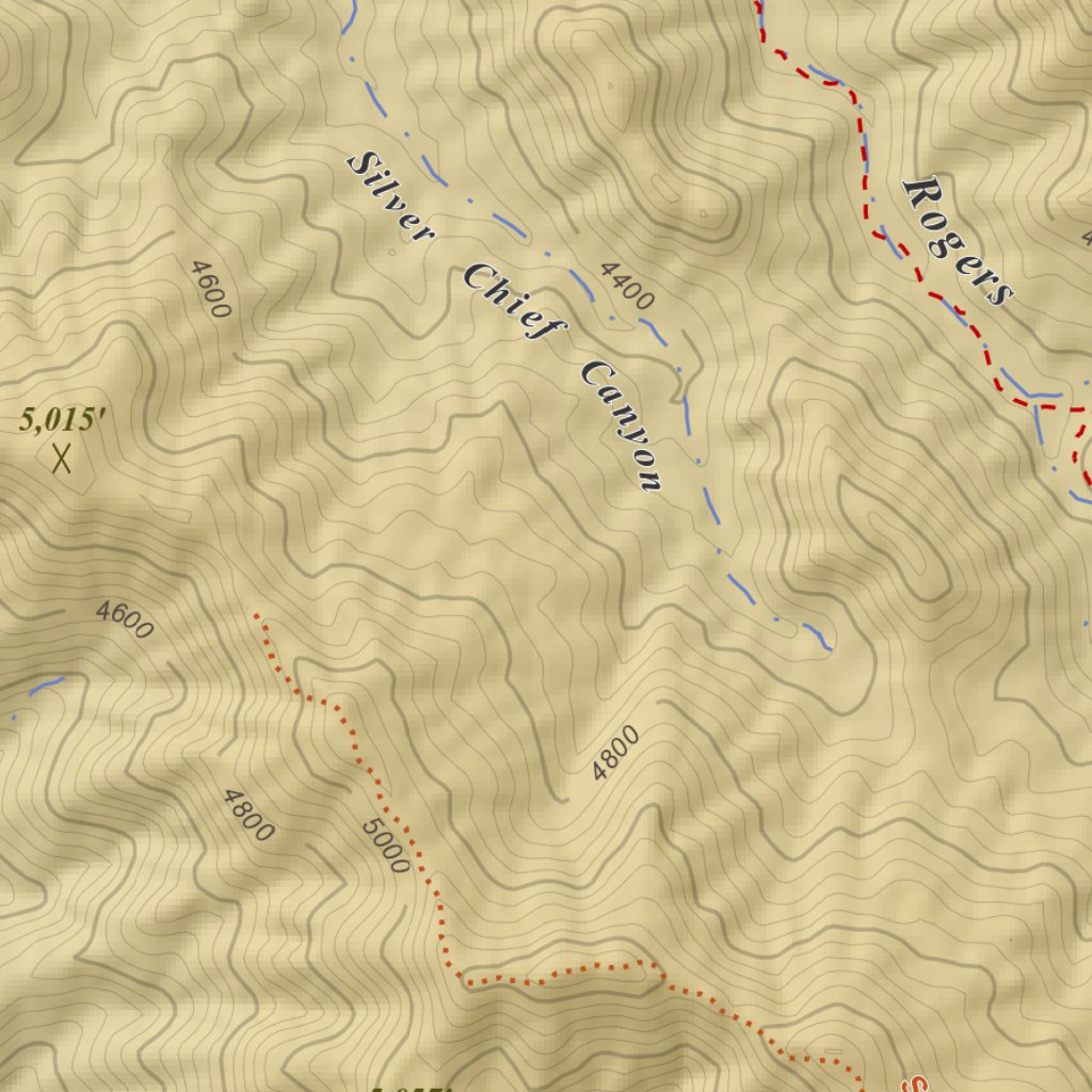 Iron Mountain, Arizona 7.5 Minute Topographic Map - Color Hillshade by ...