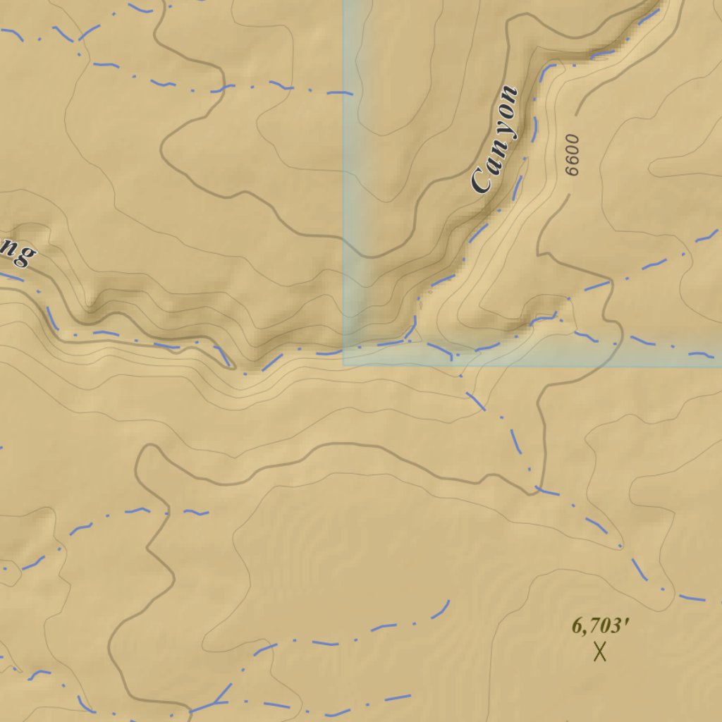 Kane Gulch, Utah 7.5 Minute Topographic Map - Color Hillshade by Apogee ...