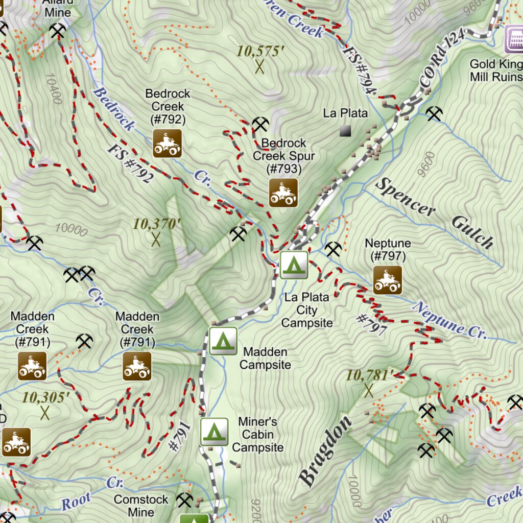 Lavender Peak, Colorado 15 Minute Topographic Map by Apogee Mapping ...