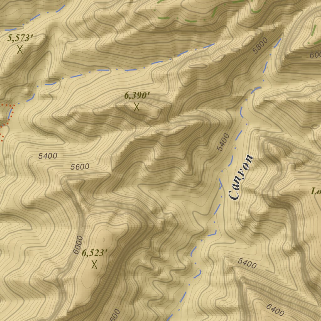 Loy Butte, Arizona 7.5 Minute Topographic Map - Color Hillshade by ...