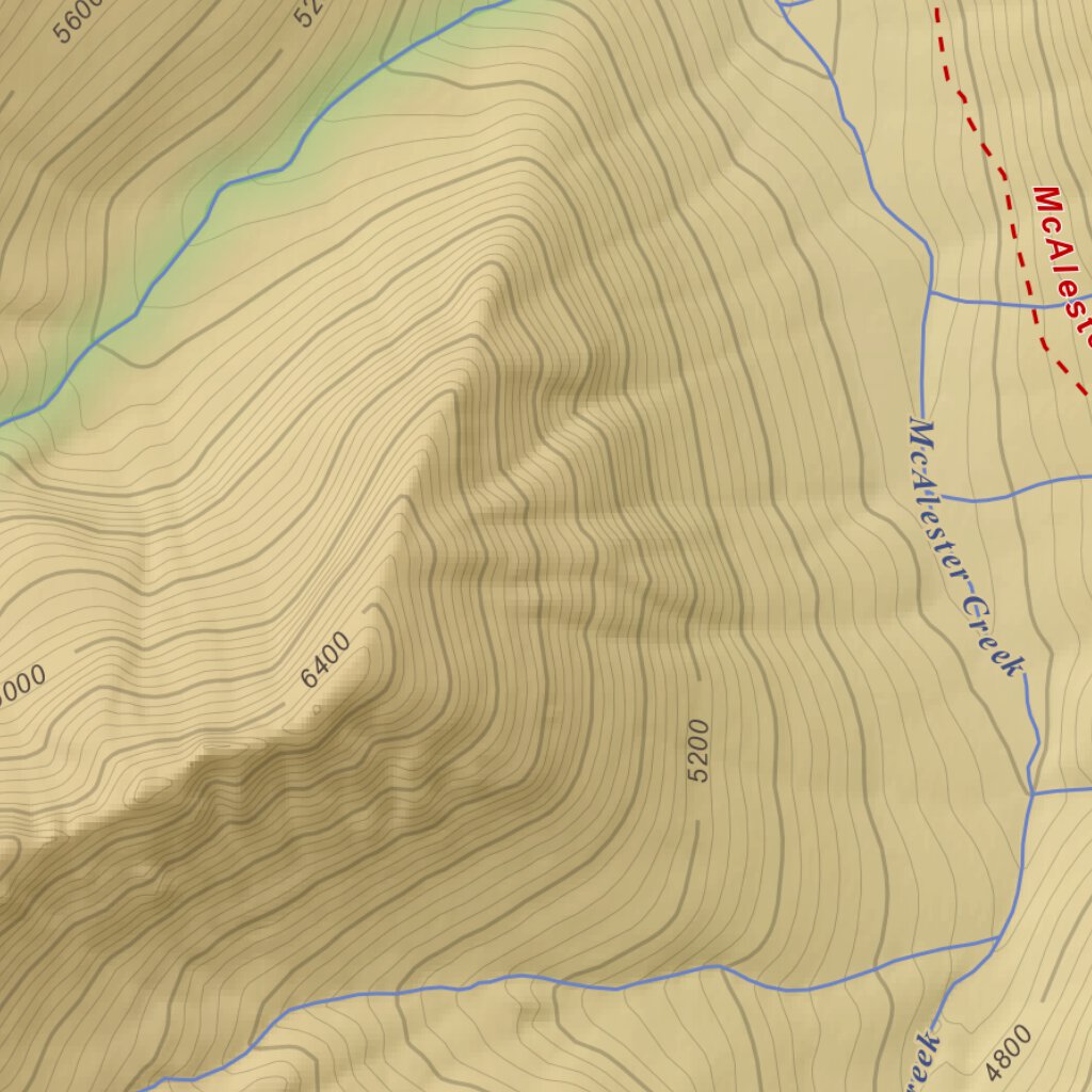 McAlester Mountain, Washington 7.5 Minute Topographic Map - Color ...