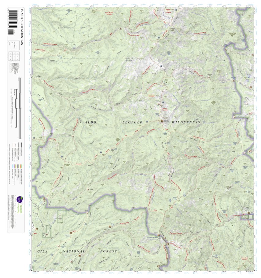 McKnight Mountain, New Mexico 15 Minute Topographic Map by Apogee ...