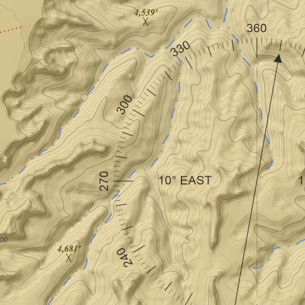 Monument Basin, Utah 7.5 Minute Topographic Map - Color Hillshade by ...