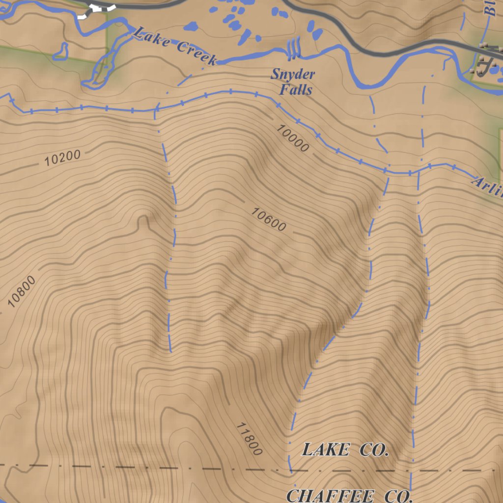 Mount Elbert, Colorado 7.5 Minute Topographic Map - Color Hillshade by ...