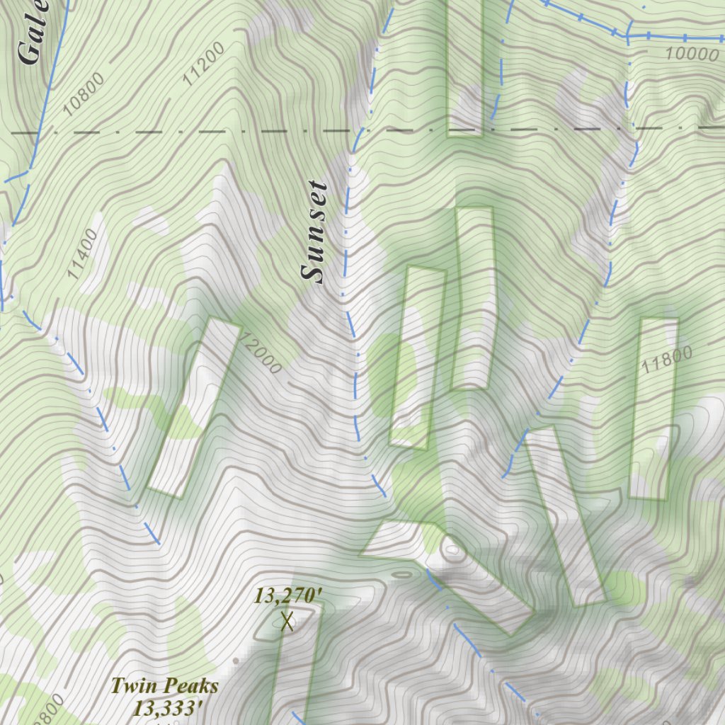 Mount Elbert, Colorado 7.5 Minute Topographic Map by Apogee Mapping ...
