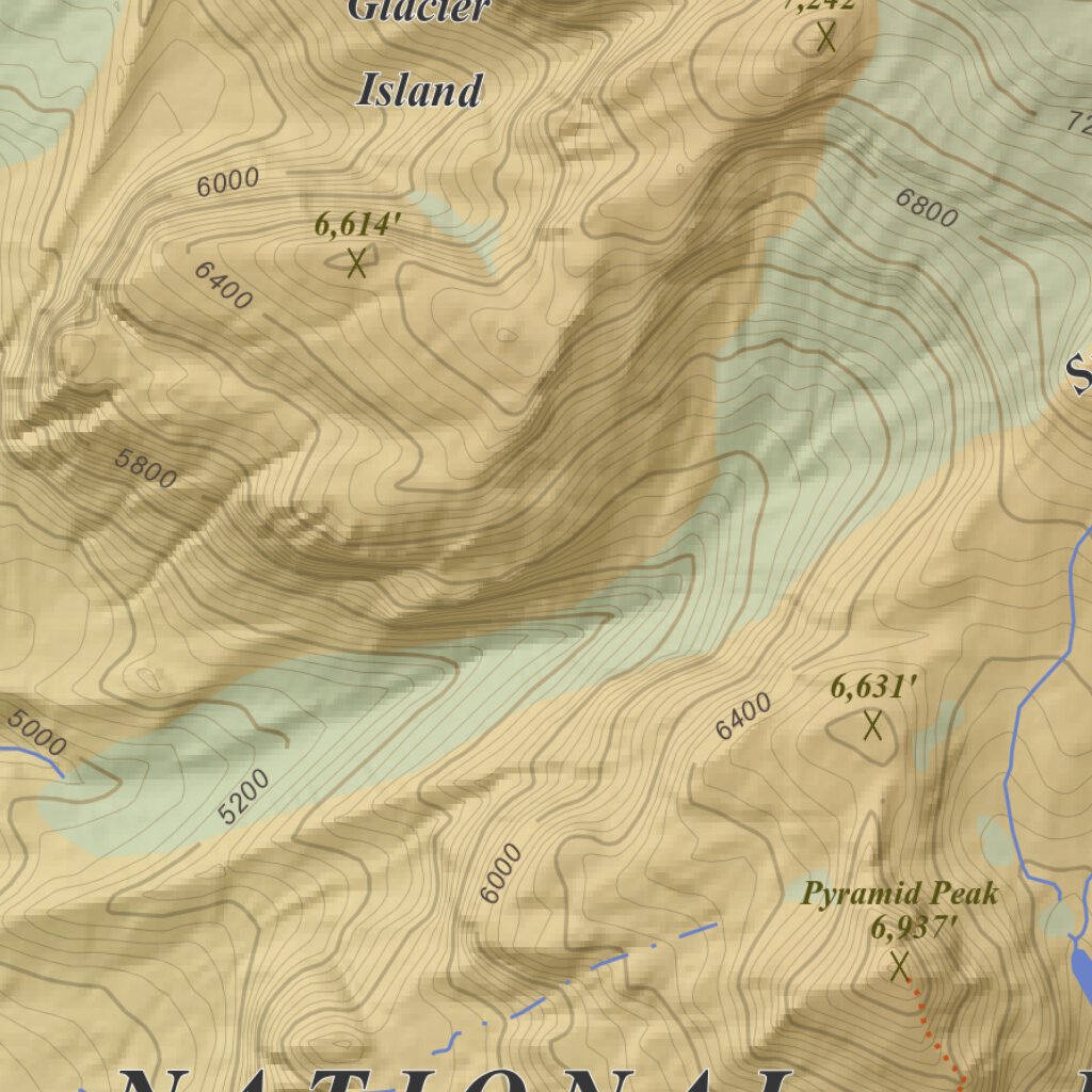 Mount Rainier West, Washington 7.5 Minute Topographic Map - Color ...