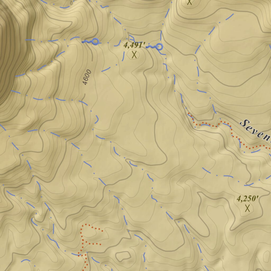 Navajo Bridge, Arizona 7.5 Minute Topographic Map - Color Hillshade by ...
