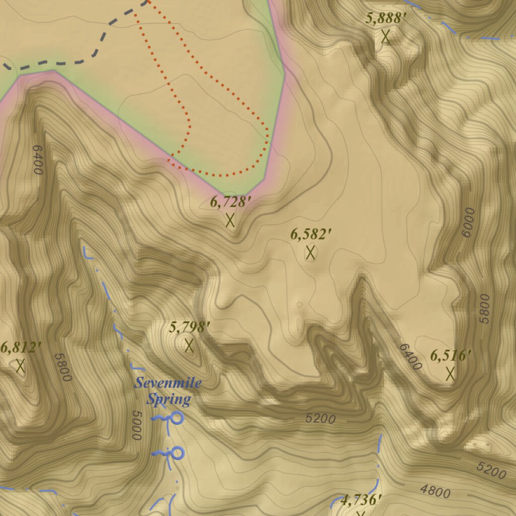 Navajo Bridge, Arizona 7.5 Minute Topographic Map - Color Hillshade by ...