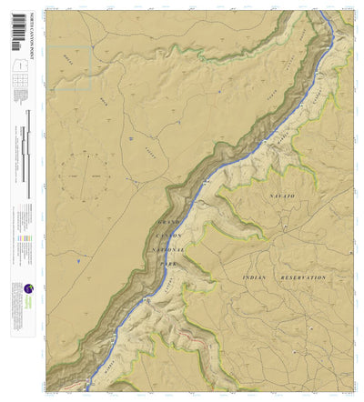 North Canyon Point, Arizona 7.5 Minute Topographic Map - Color ...