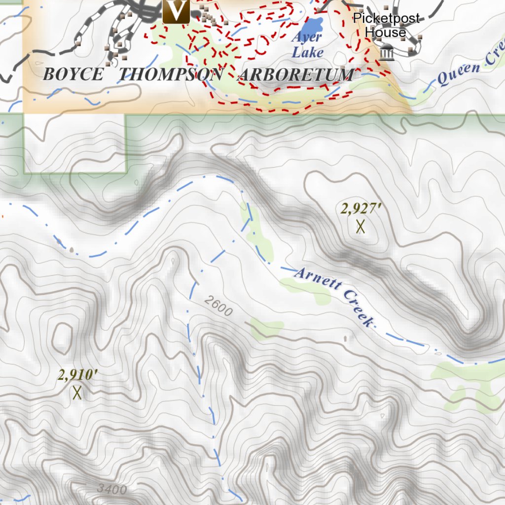 Picketpost Mountain, Arizona 7.5 Minute Topographic Map by Apogee ...