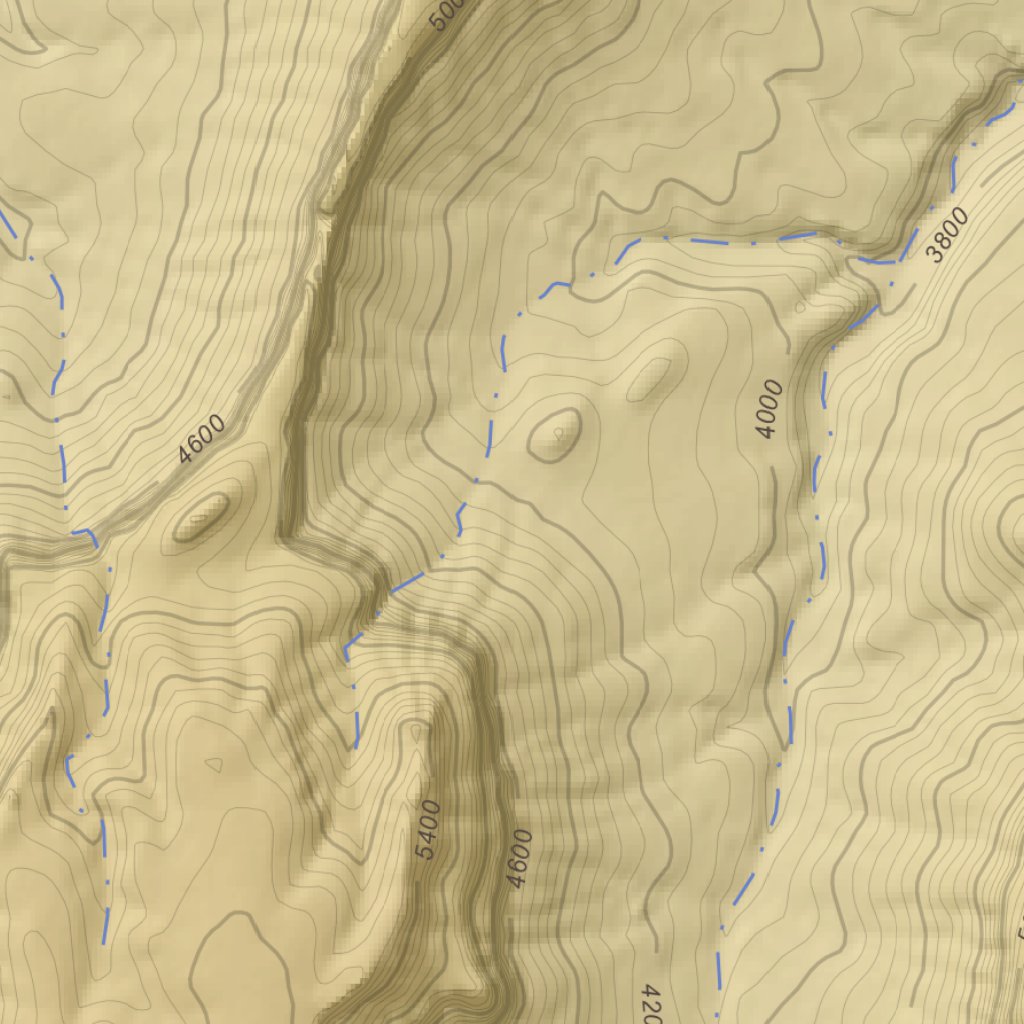 Supai, Arizona 7.5 Minute Topographic Map - Color Hillshade by Apogee ...