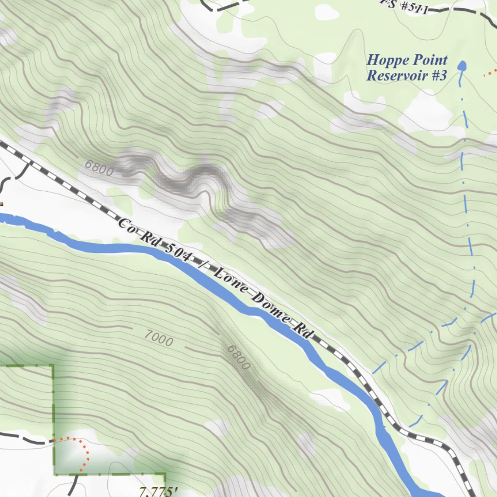 Trimble Point, Colorado 7.5 Minute Topographic Map by Apogee Mapping ...
