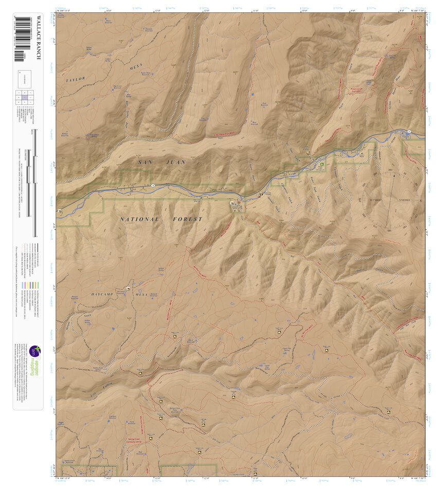 Wallace Ranch, Colorado 7.5 Minute Topographic Map - Color Hillshade by ...
