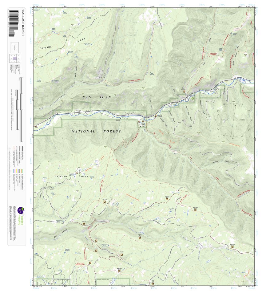 Wallace Ranch, Colorado 7.5 Minute Topographic Map by Apogee Mapping ...